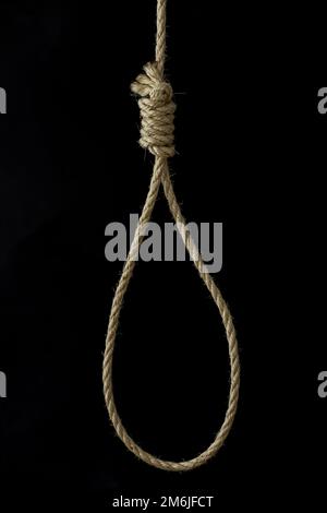 knotted gallows rope Stock Photo - Alamy