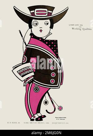 American art deco - Printing Ink Posters Stock Photo - Alamy