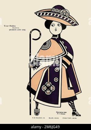 American art deco - Printing Ink Posters Stock Photo - Alamy