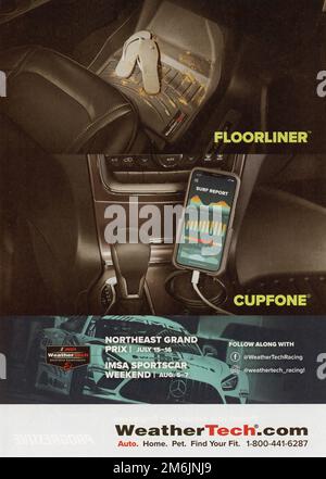 "Car and Driver" Jul/Aug 2022 Magazine issue advert, USA Stock Photo ...