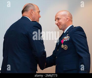 Col. Patrick Miller (left), 88th Air Base Wing and installation ...