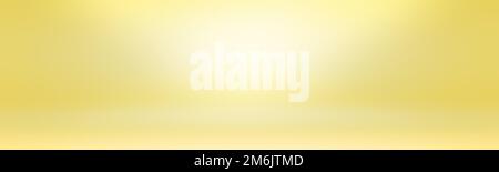Abstract solid of shining yellow gradient studio wall room background ...