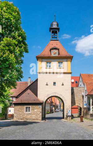 The historic old town of Sommerhausen in Lower Franconia Stock Photo ...