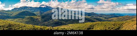 Panoramic photography in Lavras Novas of the hills, mountains ...