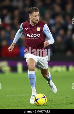 Birmingham, UK. 4th Jan, 2023. Matty Cash of Aston Villa during the ...