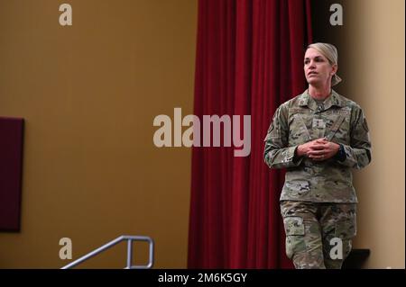 Maj. Gen. Michele C. Edmondson, Second Air Force commander, spoke to ...