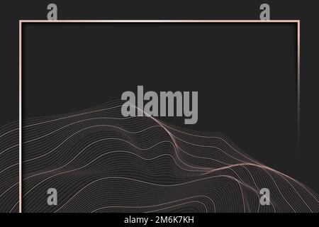 Gold frame topographic contour lines background vector Stock Vector ...