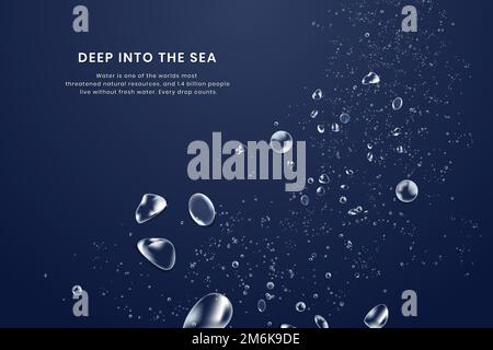 Air bubbles in water background vector Stock Vector Image & Art - Alamy