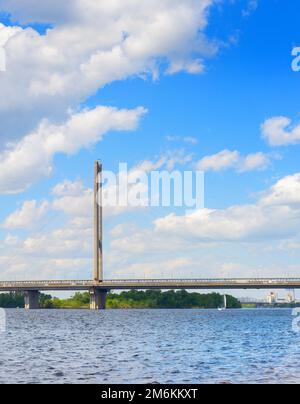Southern bridge river Kiev, Ukraine Stock Photo - Alamy
