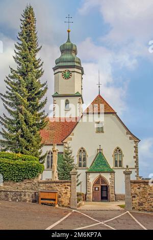 Church St. Fides Grafenhausen, Black Forest, district Waldshut Stock ...