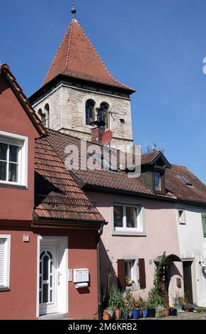Wall tower in Sommerhausen Stock Photo - Alamy