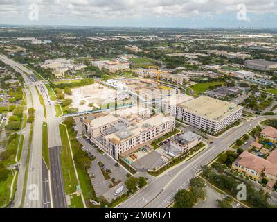 Davie, FL, USA - January 6, 2022: Aerial photo Western High School ...