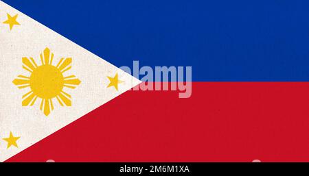 Official national flag of the Philippines Stock Photo - Alamy