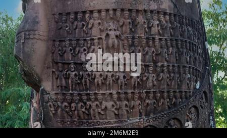 Stone sculpture of Varaha or boar Avatar of Lord Vishnu in the ...