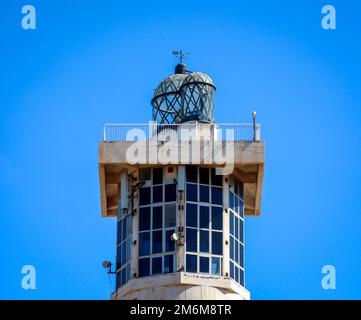 Detail of the top of a lighthouse. Lighthouse with glass dome Stock ...