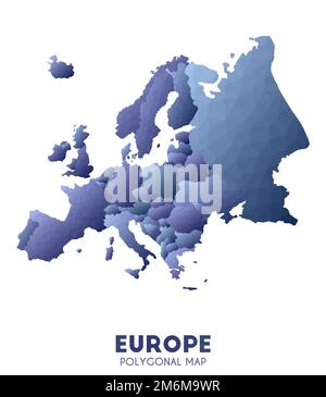 A vector illustration of Europe map in cartoon style Stock Vector Image ...