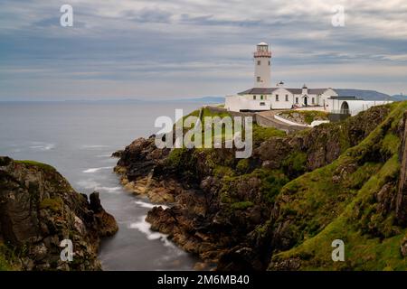 A long exposure view of Fanad Head Lighthouse and Peninsula on the ...