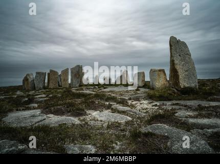 A long exposure view of the historic megalith site of Tobar Dherbhile ...