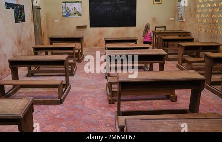 Poor school classroom with no children inside Stock Photo - Alamy