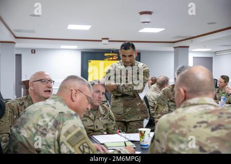 U.S. Army Central commanders and sergeants major gather for dinner with speakers and other key ...