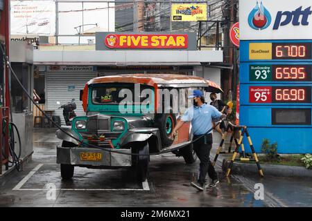 January 5, 2023, Manila, Manila, The Philippines: A filling station ...