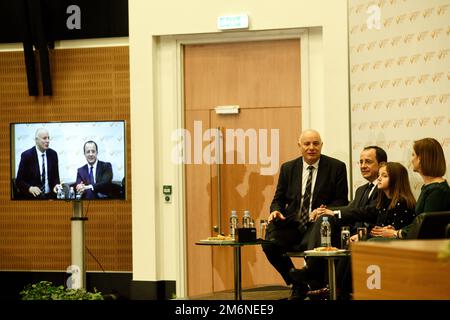 Nicos Christodoulides is seen during his nomination for the Cyprus ...