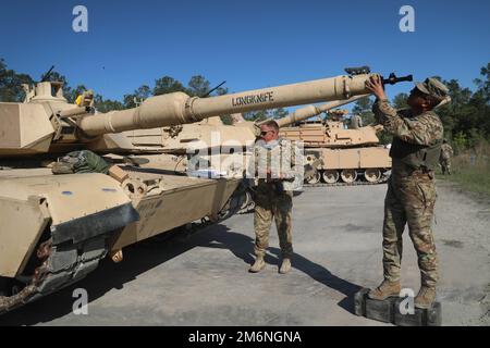 U.S. Army Spc. Alejandro Anguiano, an armored vehicle crewmember with ...
