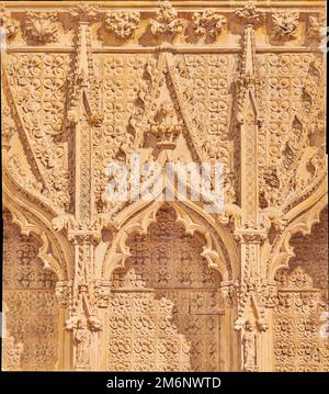 Detail of the choir or rood screen, built in the 1330s, at the ...