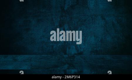 Blue designed grunge concrete texture. Vintage background with space ...