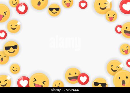 Social media icons themed border background vector Stock Vector Image ...