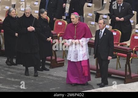 Vatican05th Jan, 2023. Archbishop Georg Gaenswein during the Funeral ...