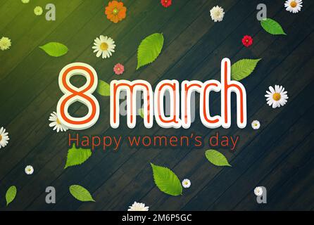 Background to the 8th of March (International women's Day Stock Photo ...