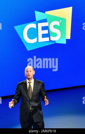 LAS VEGAS, Nevada - Gary Shapiro speaking at the Panasonic Keynote ...