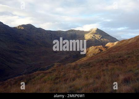 The Scottish Mountain Range Corbett 'Streap' in Gleann Dubh Lighe near ...