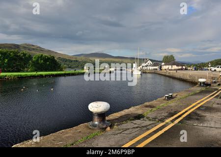 Corpach basin at the western end of the Caledonian canal, near Fort ...