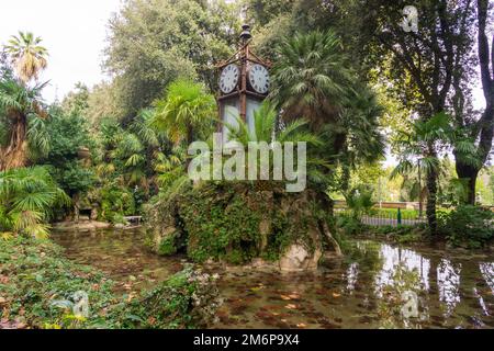 hydrochronometer in the public park Pincian Hill, Villa Borghese ...