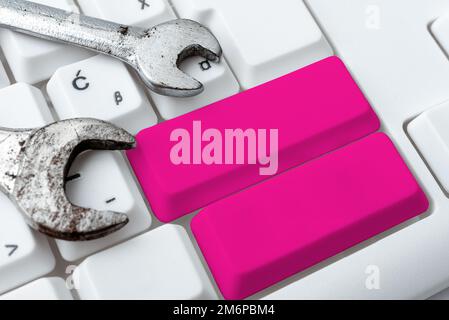 Computer Keyboard And Symbol.Information Medium For Communication Stock ...