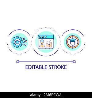 Student progress loop concept icon Stock Vector Image & Art - Alamy