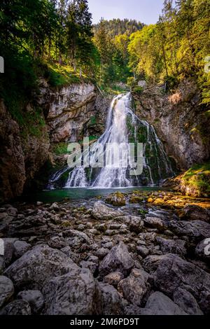 Gollinger Waterfalls near Salzburg in Austria Stock Photo - Alamy