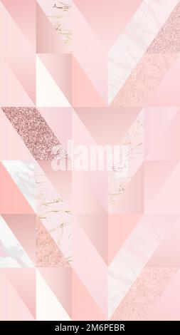 Pink feminine geometric background vector Stock Vector Image & Art - Alamy