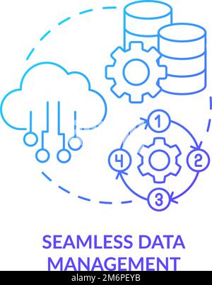 Data governance blue gradient concept icon Stock Vector Image & Art - Alamy
