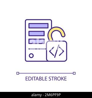 Website source code RGB color icon Stock Vector Image & Art - Alamy