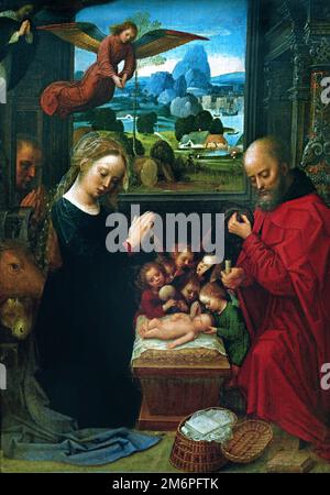 The Nativity 1520 Adriaen Isenbrant 1480-1551 Dutch Belgian Belgium ...