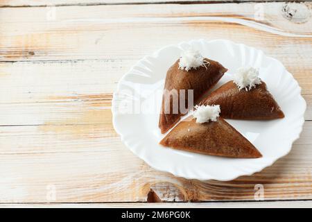 Apang Panas Bugis or Apem Makassar, Traditional Steamed Snack made from ...