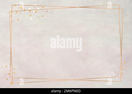 Rectangle bronze frame on oil paint textured background vector Stock ...