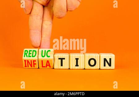Inflation or reduction symbol. Concept word Inflation Reduction on ...