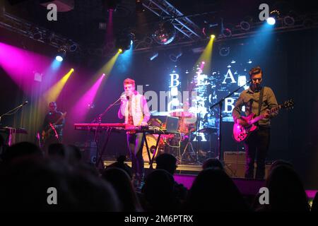 Andrew Belle in concert at the Highline Ballroom in New York Stock ...