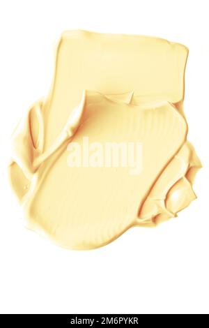 Texture of face scrub on yellow background Stock Photo - Alamy