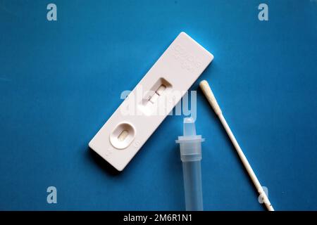 Used SARS Covid antigen test kit Stock Photo - Alamy