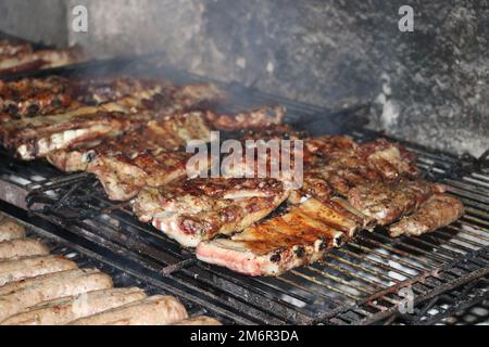 Landscape of mixed grill. High quality photo Stock Photo - Alamy